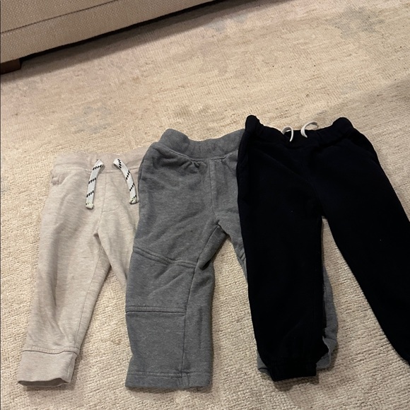 Crewcuts | Bottoms | Crewcuts Kids Jogger Set Cream Gray Black | Poshmark